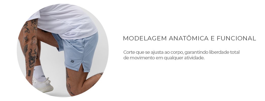 Bermuda Masculina Academia Dry Fit Logo